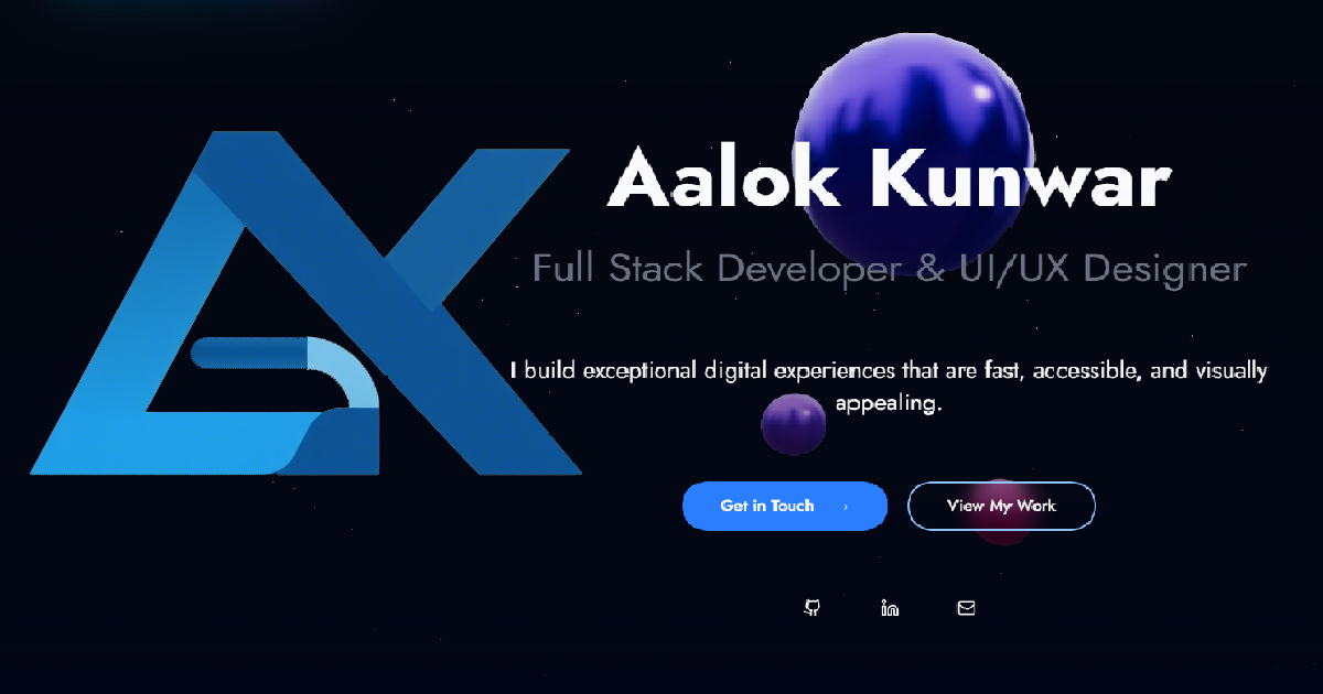 Aalok Kunwar | Full-Stack Developer & UI/UX Designer in Nepal